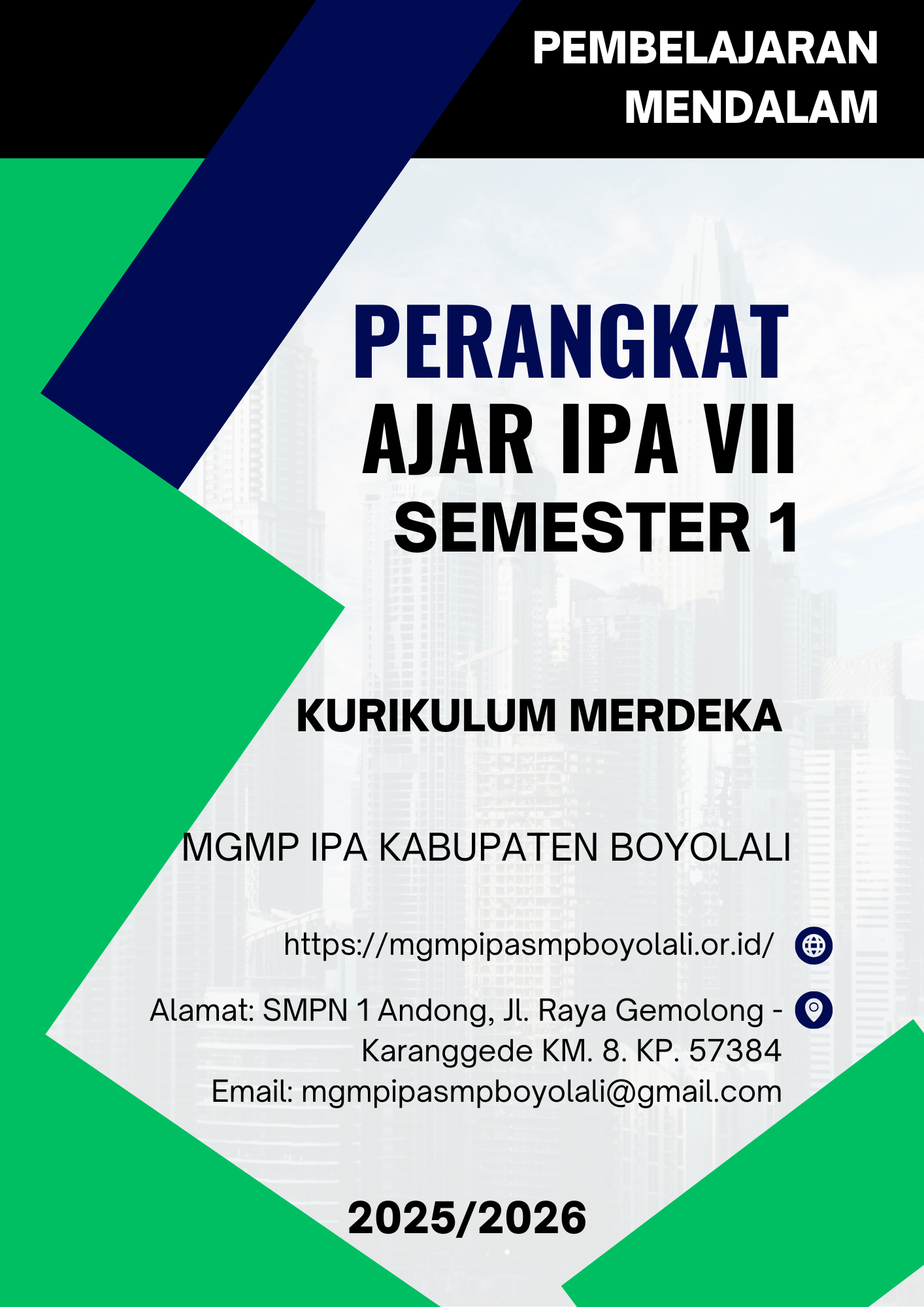 DOWNLOAD MODUL AJAR IPA-7 SMP TAHUN 2025.2026 SMT 1&2 (PM) - MGMP IPA ...